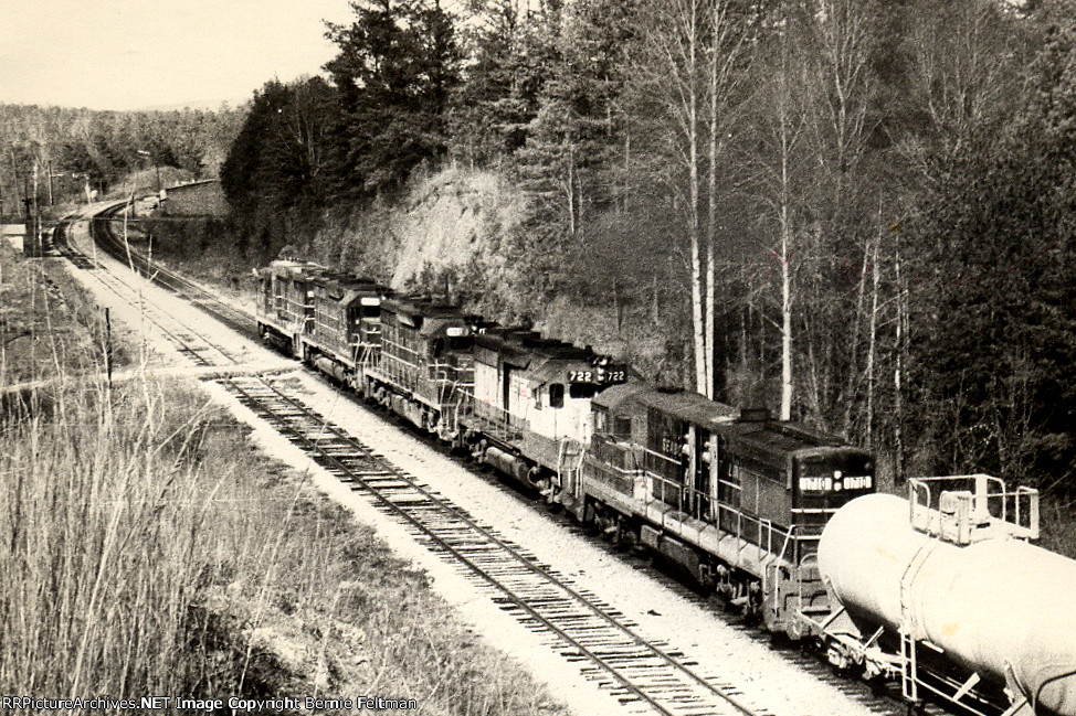 Seaboard Coast Line U30B #1710 is the trailing unit of Birmingham (AL) bound Frisco run-thru ...